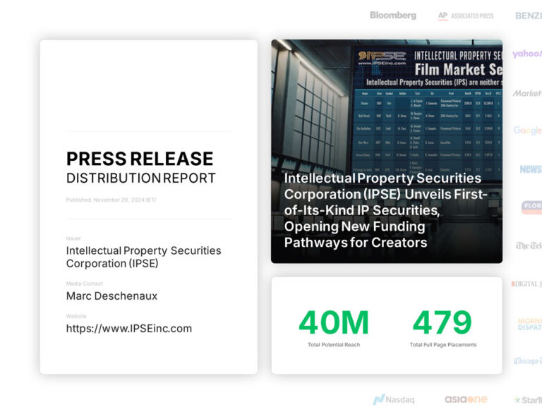 News | Intellectual Property Securities Corporation