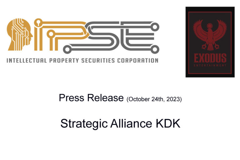 Press Release Strategic Alliance KDK | Intellectual Property Securities ...